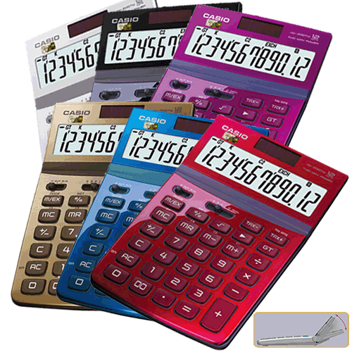 【破盤價】CASIO 卡西歐 JW-200TW 鋼琴烤漆時尚金屬計算機 (顏色隨機出貨) / 台 | 永昌文具用品有限公司 - 樂天市場
