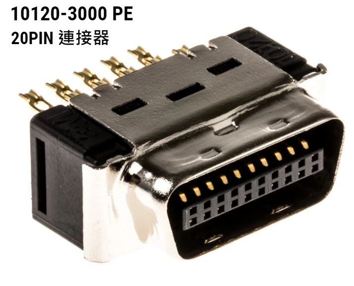 10120-3000PE+10320-52F0-008 3M連接器 20pin D型-MDR卡扣式 壓扣式連接器(含稅)【佑齊企業 ...