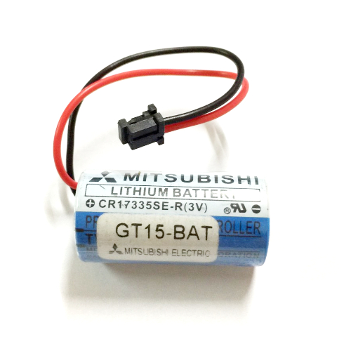 GT15-BAT CR17335SE-R 3V 1800mAh 帶2P黑色接頭 三菱PLC不可充電鋰電池(含稅)【佑齊企業 iCmore ...