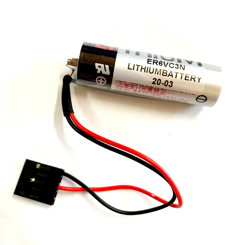 ER6VC3N ER6V / 3.6V 2400mAh 帶黑色5P接頭 東芝TOSHIBA 不可充電PLC鋰電池 (含稅)【佑齊企業 ...