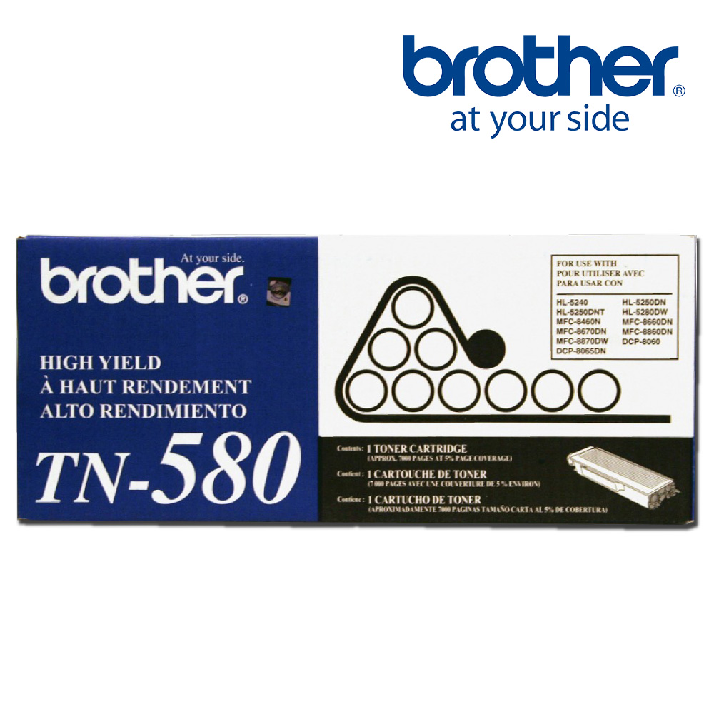 【Brother】TN-580原廠黑色碳粉匣 適用機型:HL-5240/5250DN/ MFC-8460N/8860DN(TN-580 ...